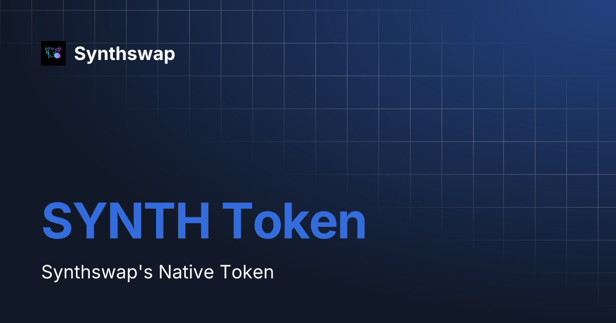 SYNTH Token | Synthswap