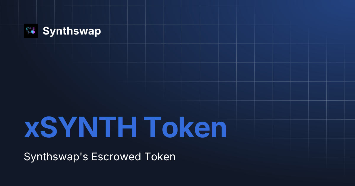 xSYNTH Token | Synthswap